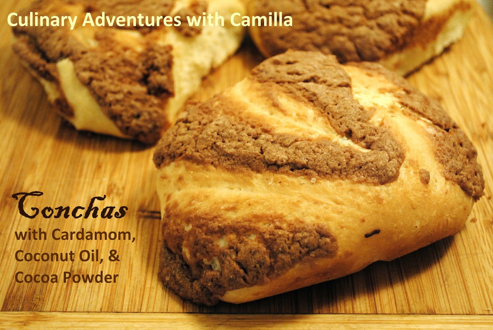 Conchas with Cardamom, Cocoa Powder, Coconut Oil