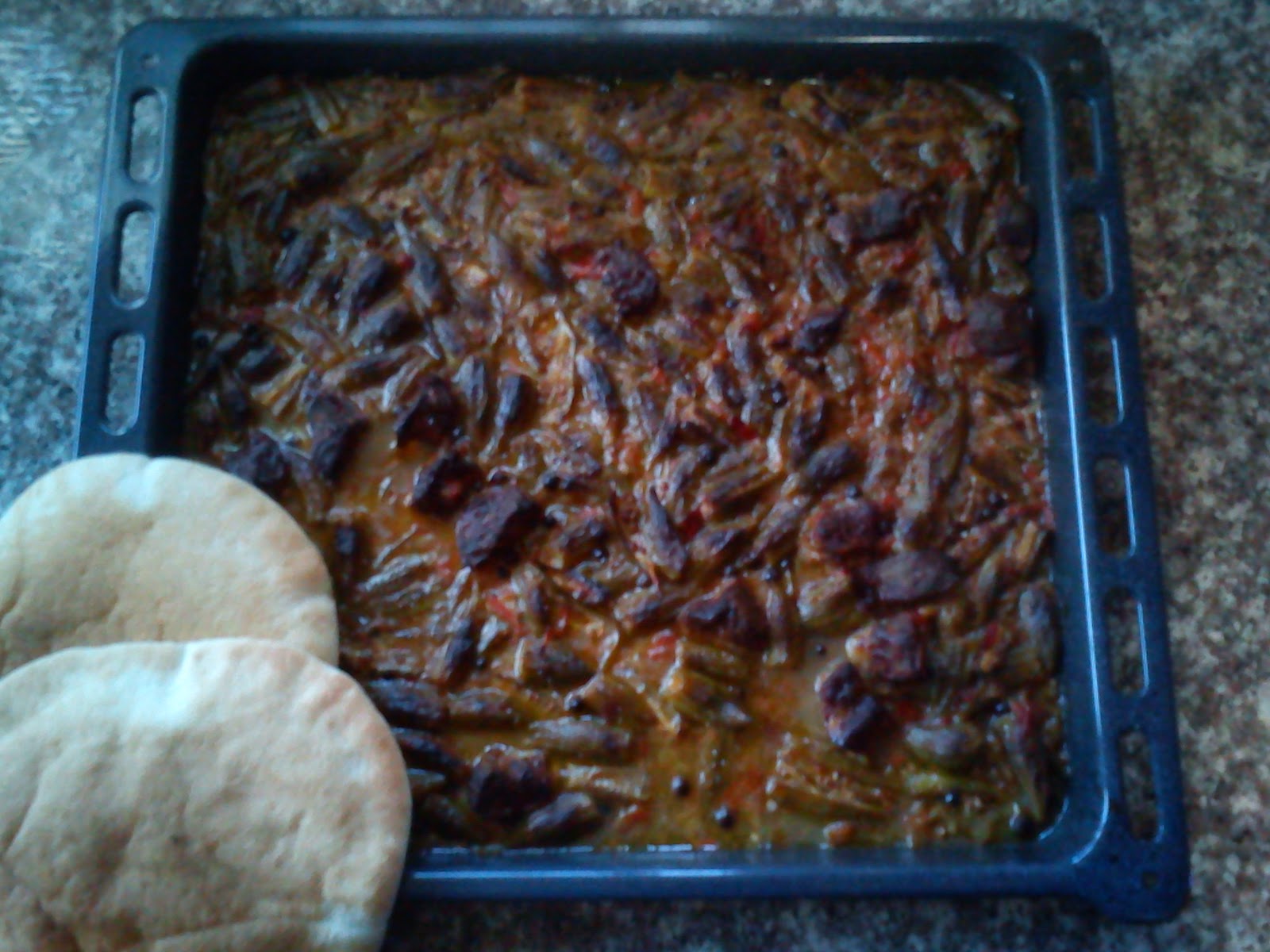 30 Ways to Eat Chicken and Rice: Bamia (Caramalized Okra Stew)