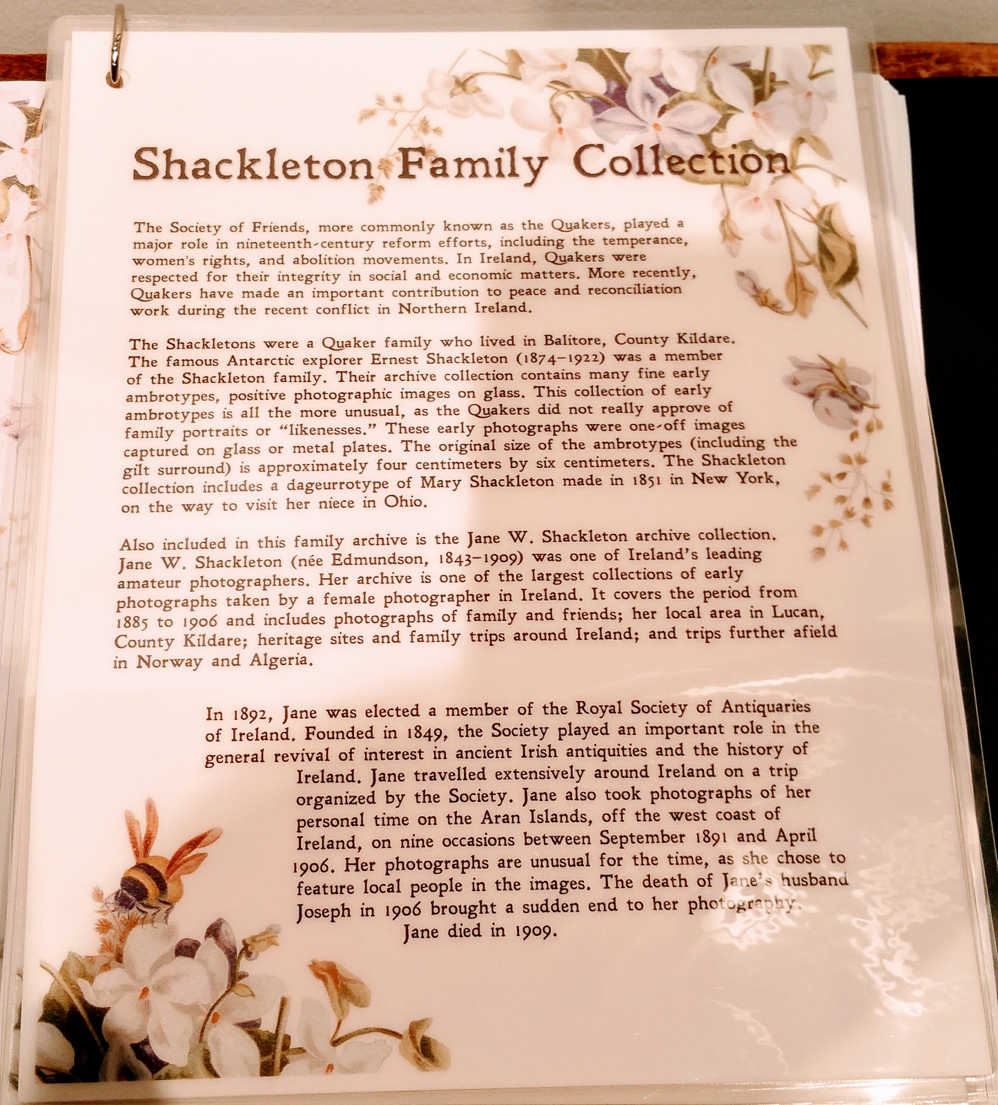 History and Culture by Bicycle: A Photo of Ireland: Shackleton Family ...