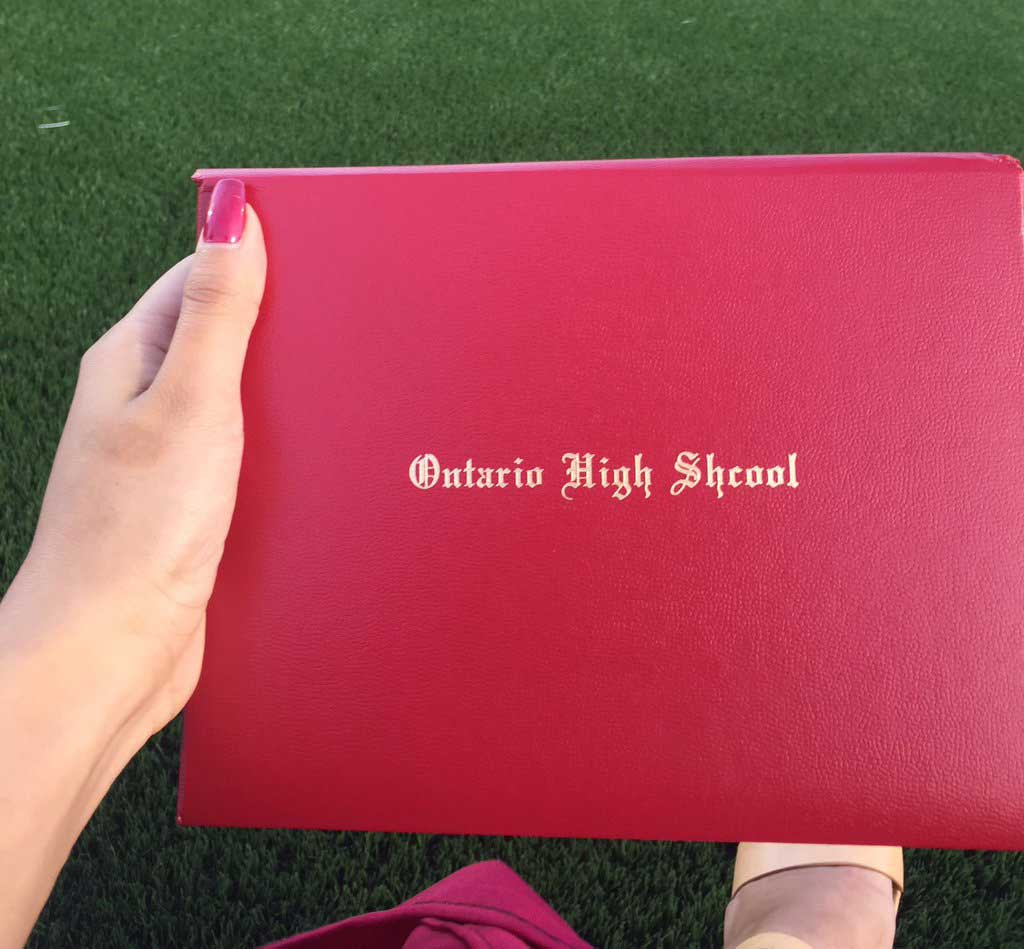 Nothing To Do With Arbroath: School misspelt school on diploma covers