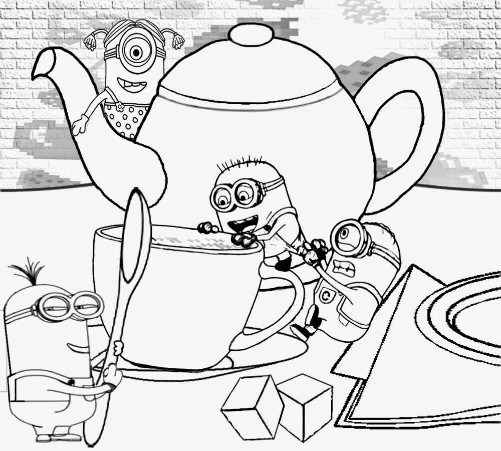 Printable Minion Coloring Pages - Team Coloring