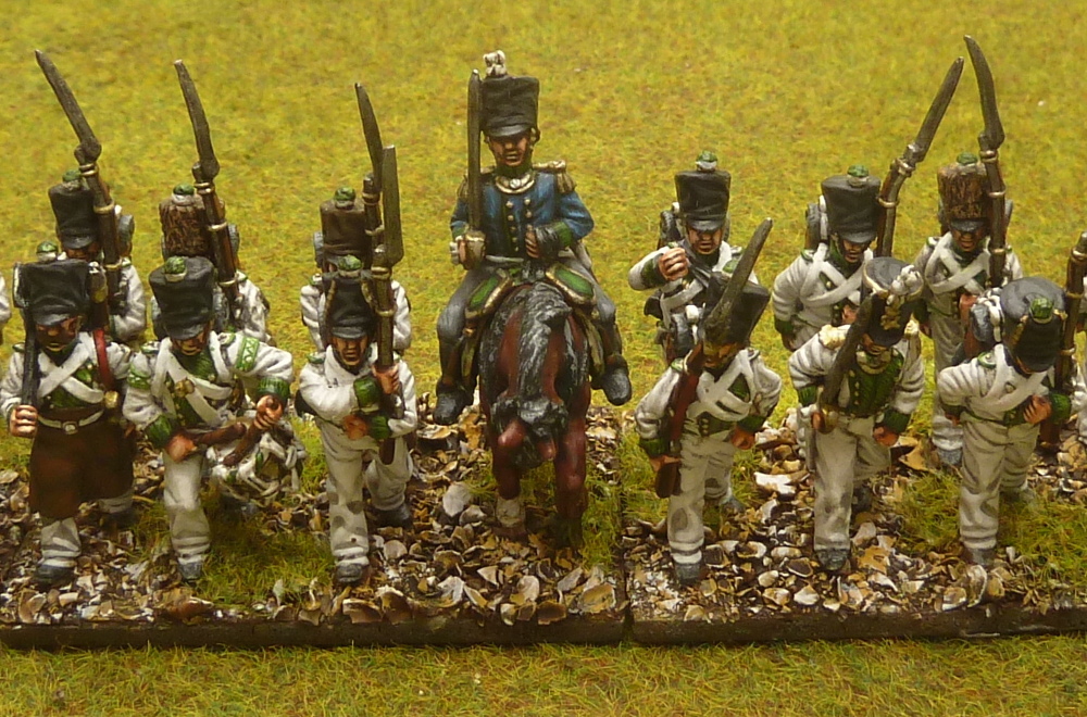 Lace 'n Big Hats: 28mm Napoleonic Saxon line infantry (Calpe miniatures)