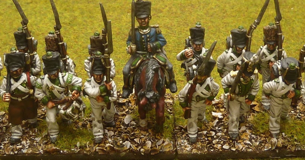 Lace 'n Big Hats: 28mm Napoleonic Saxon line infantry (Calpe miniatures)