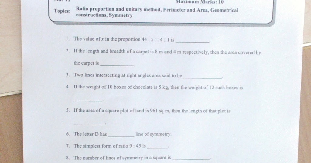 Maths: Class Test and MME Test Papers