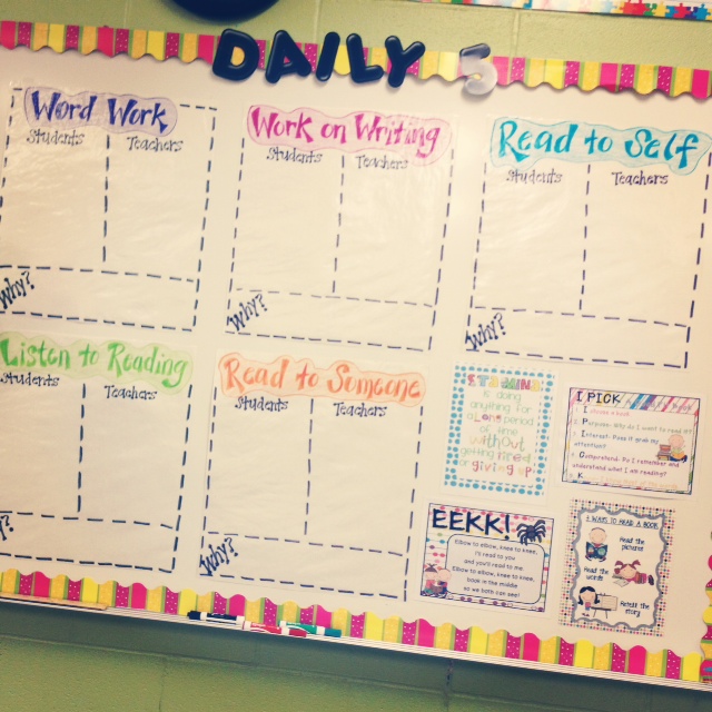 Simply Second Grade: Daily 5 Board #teachertalktuesday