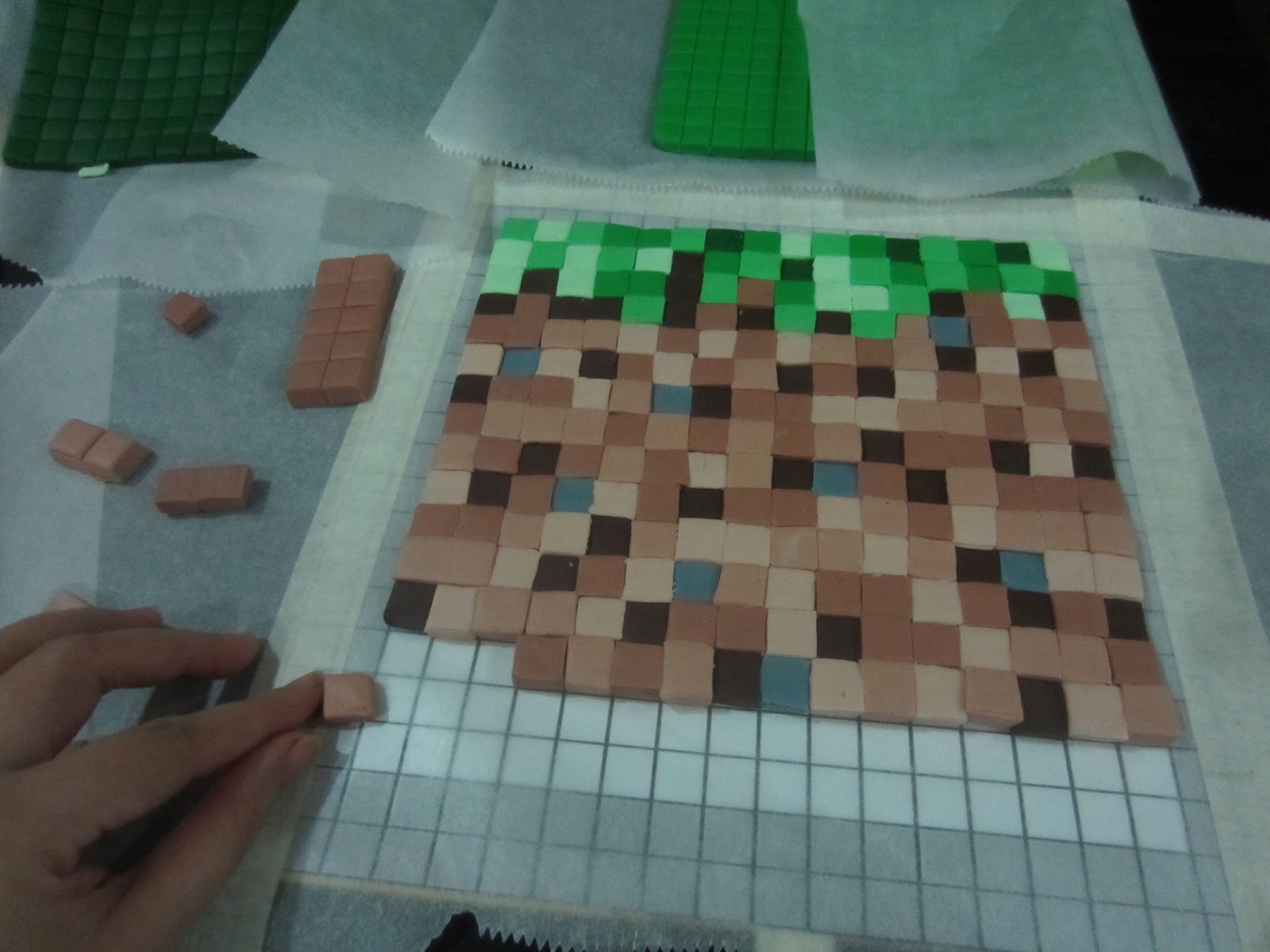 Home May'de Cakes: The Making: Minecraft Cake