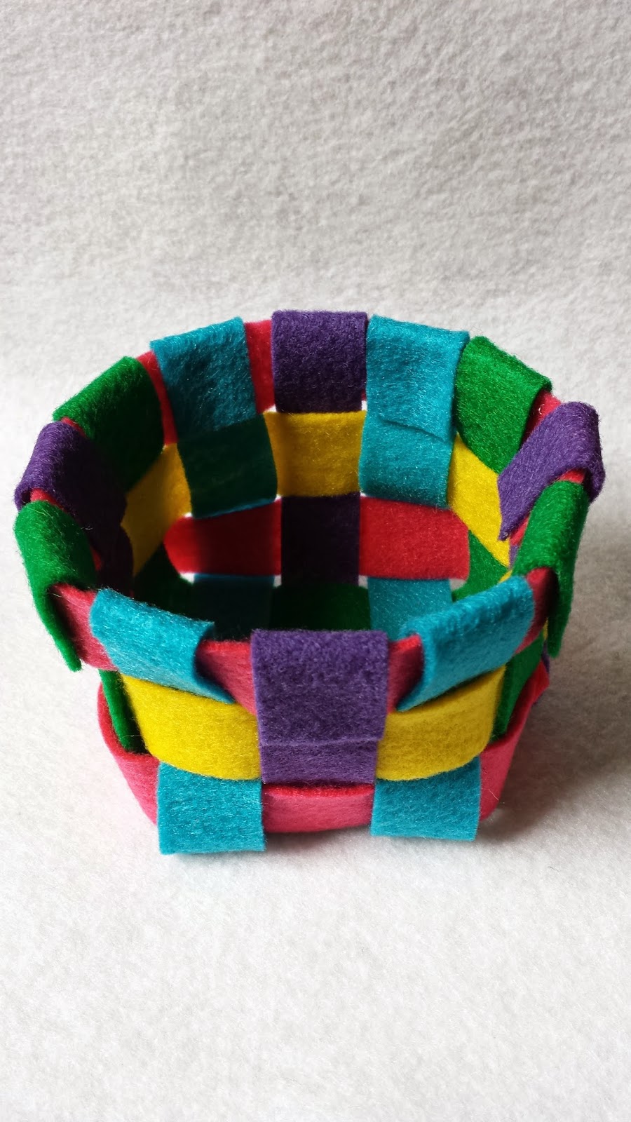 Munchkin and Bean: Woven Felt Baskets