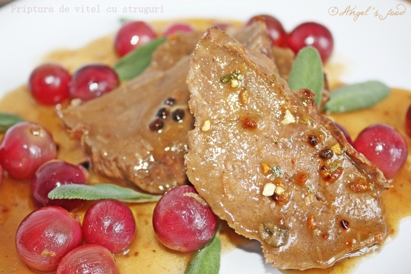 Angel's food: Friptura de vitel cu struguri