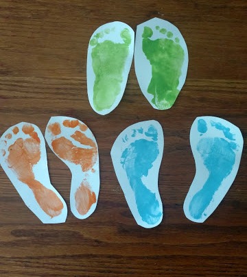 Our Pinteresting Family: Summer Footprint Craft