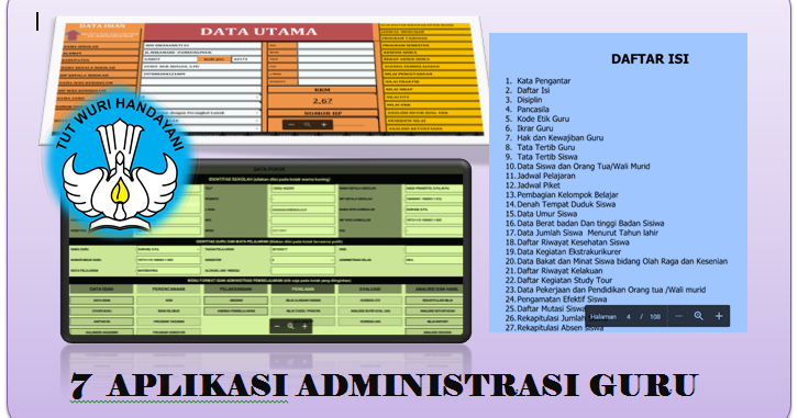 7 Aplikasi Excel dan word Perangkat Administrasi Guru Semua Jenjang - SIAP UJIAN