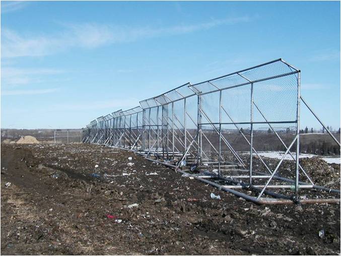 Landfill Litter: Litter Catch Fences