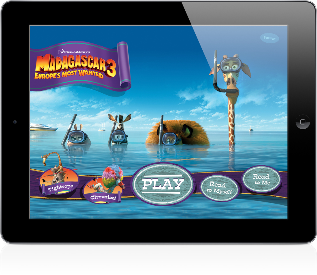 iHelp SN Kids: Madagascar 3 Movie Storybook Deluxe
