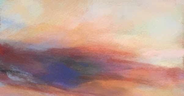 A DREAM - 4 1/2" x 4 1/2" sunset pastel by Susan Roden