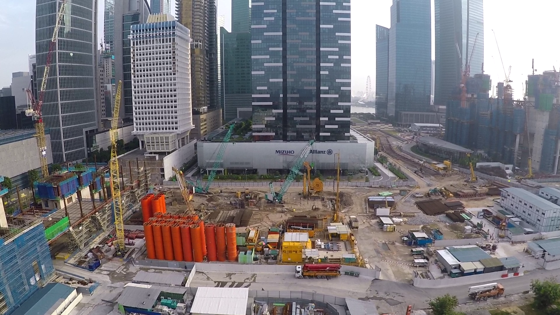 Thomson Line Construction: Shenton Way D-walls