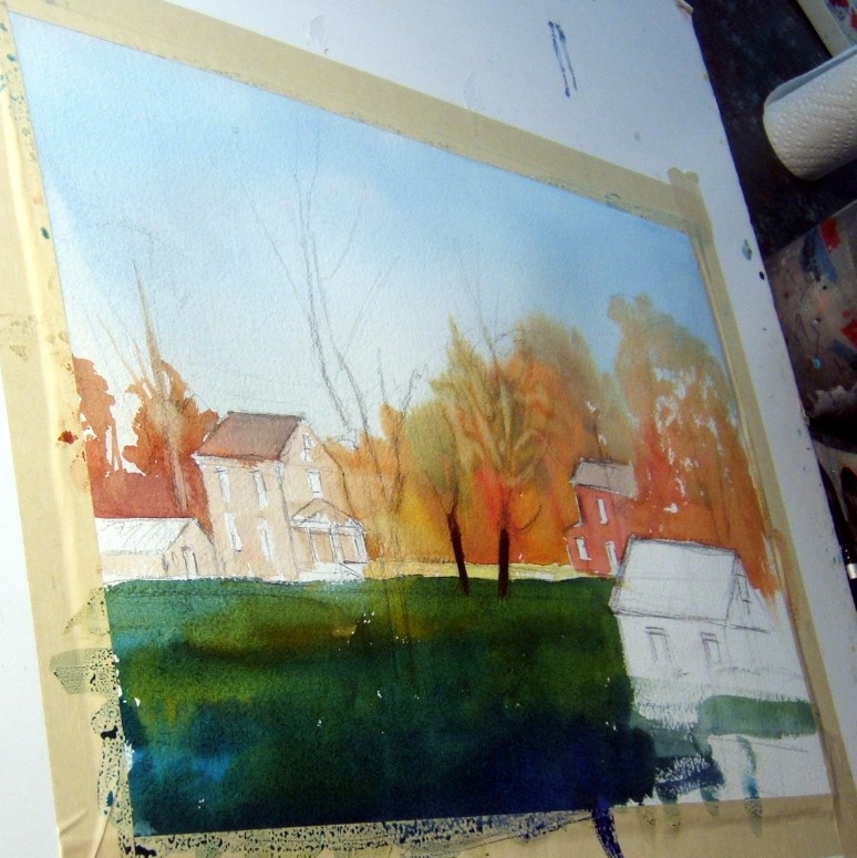 WATERCOLORS AND WORDS: CHRISTOPHER LEEPER WORKSHOP IN APRIL - DAY ONE