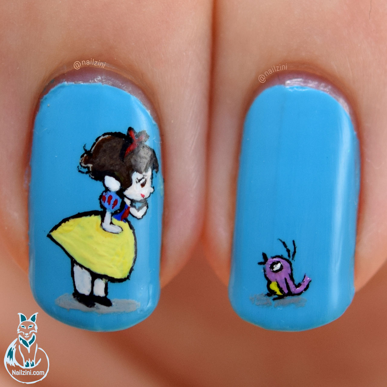 Snow White Nail Art | Nailzini: A Nail Art Blog