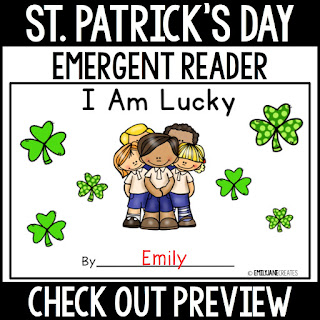 Emily Jane Creates: ST. PATRICK'S DAY EMERGENT READER