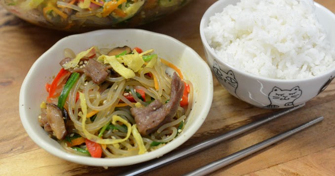 Elinluv's Tidbits Corner: Japchae 잡채 - Korean Sweet Potato Starch ...