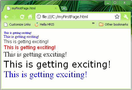 My HTML Way...: The almighty FONT tag!