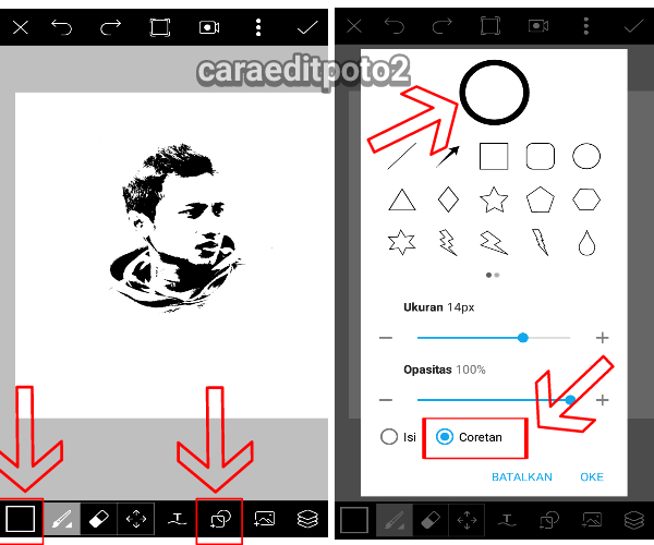 Cara Edit Face Logo Keren di Picsart Android