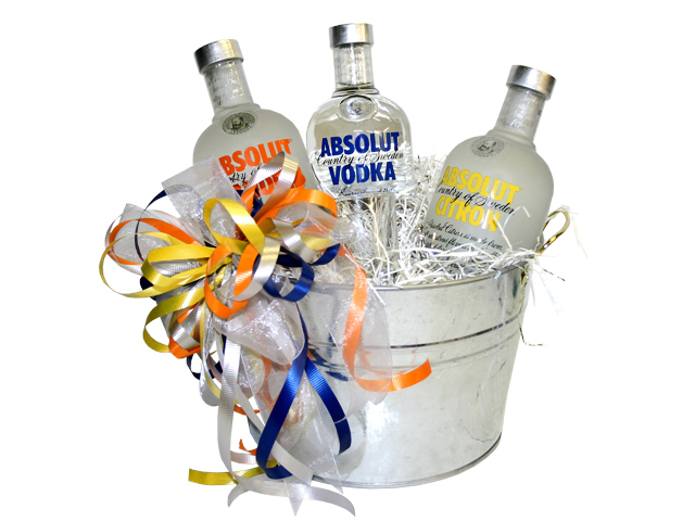 Build A Basket: Absolut Vodka Gift Basket Sampler
