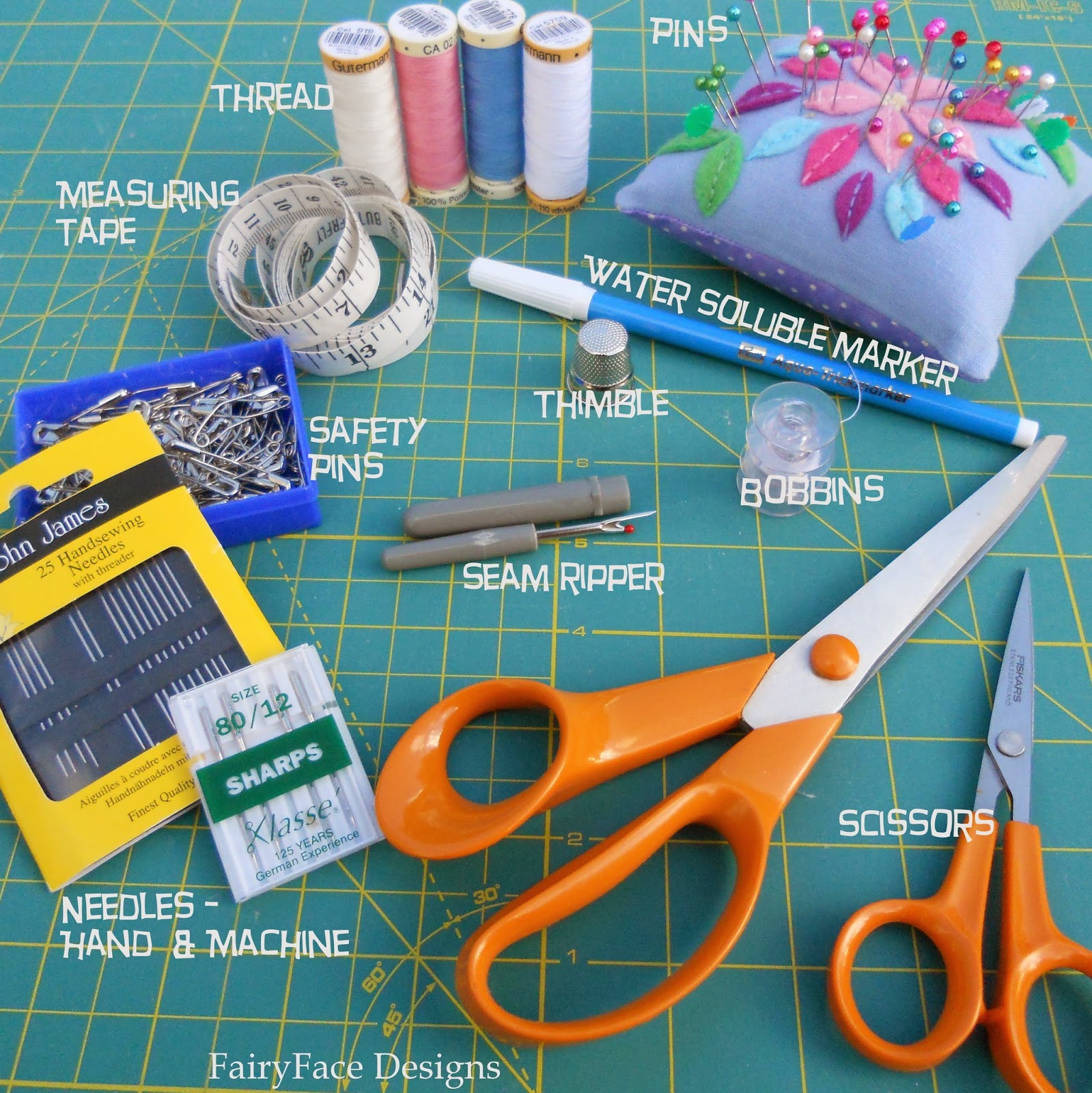 FairyFace Designs: {Sew} Get Started: Sewing Supplies and Resources
