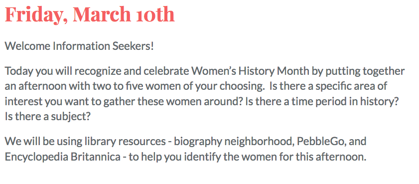 Reederama: March Madness: Women's History Month Style: putting together ...