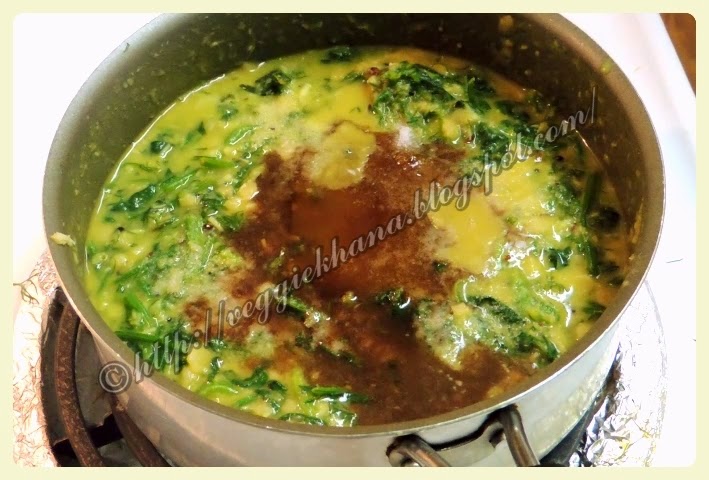 Muddi Palya / Mudde palya / Dal With Greens ~ Veggie Khana - Hungry kya..?!