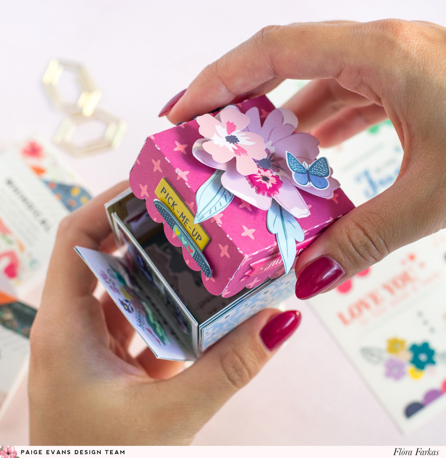 Whimsical 2x2 Paper Pad Mini Album by Flóra Farkas | Paige Taylor Evans