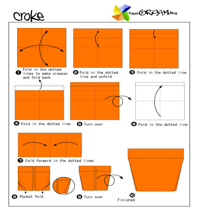 Paper Origami : Cactus Flowers | Paper Origami Guide