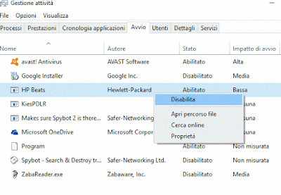 Disabilitare avvio automatico programma su Windows 10 | Oggi è un altro ...
