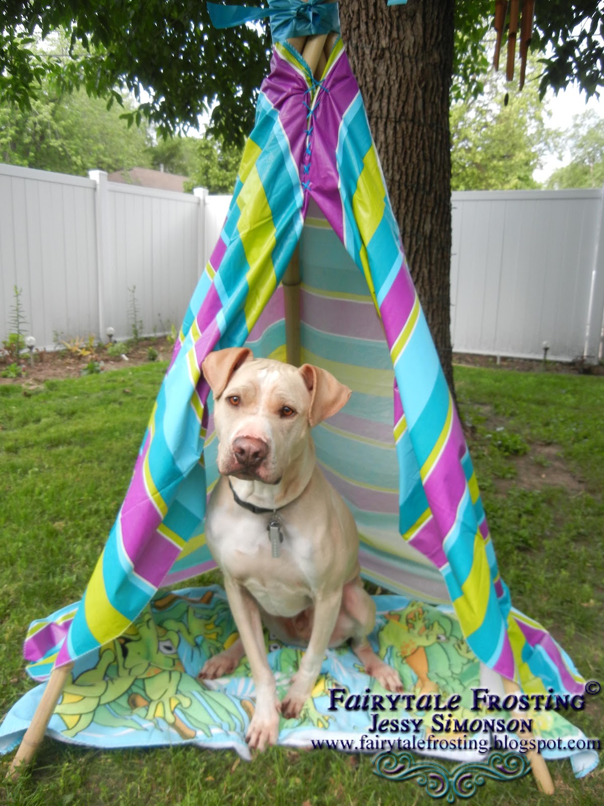 Fairytale Frosting: DIY Super Simple Backyard Teepee