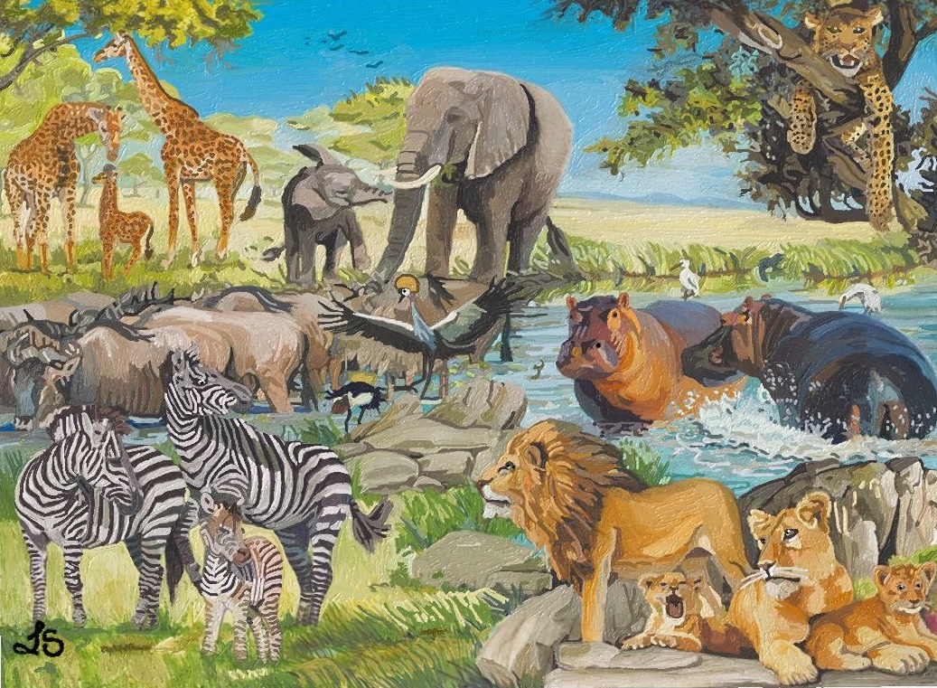 Mis Pinturas y Creaciones Artísticas: Pintura en Láminas/ Animales ...