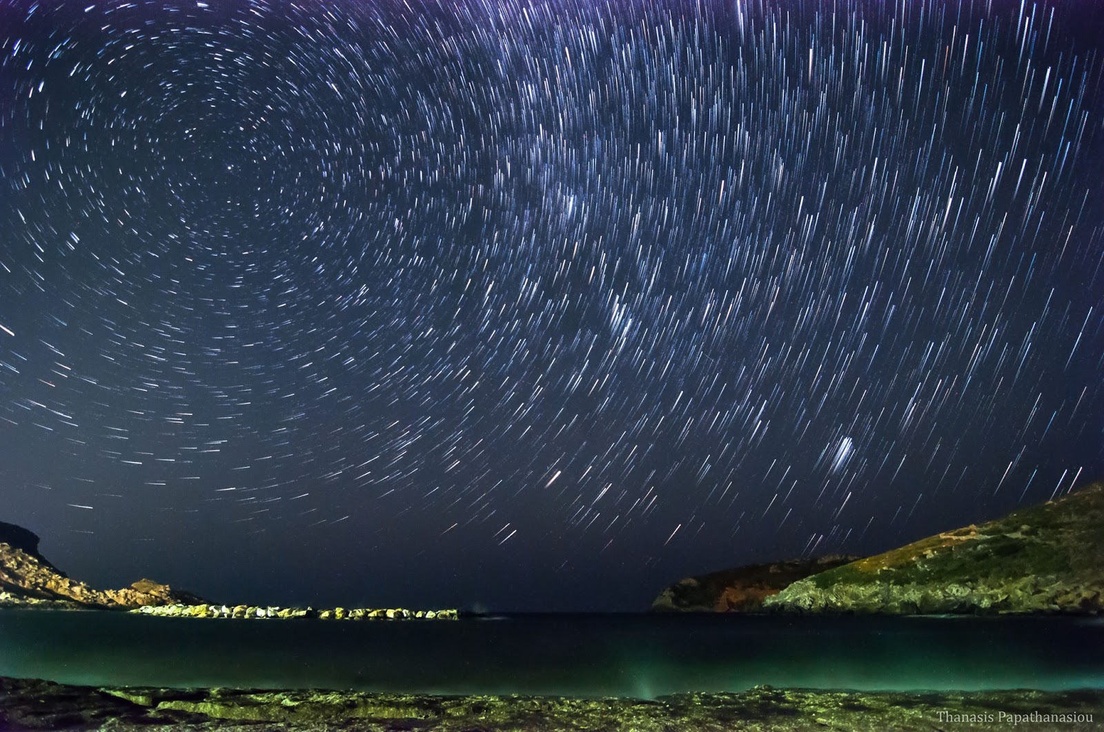 Night Sky Greece: StarTrails