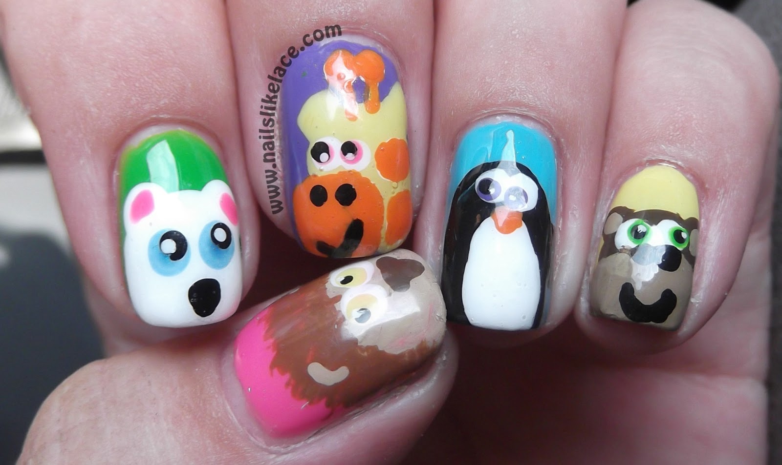 NailsLikeLace: Zoo Animal Nails