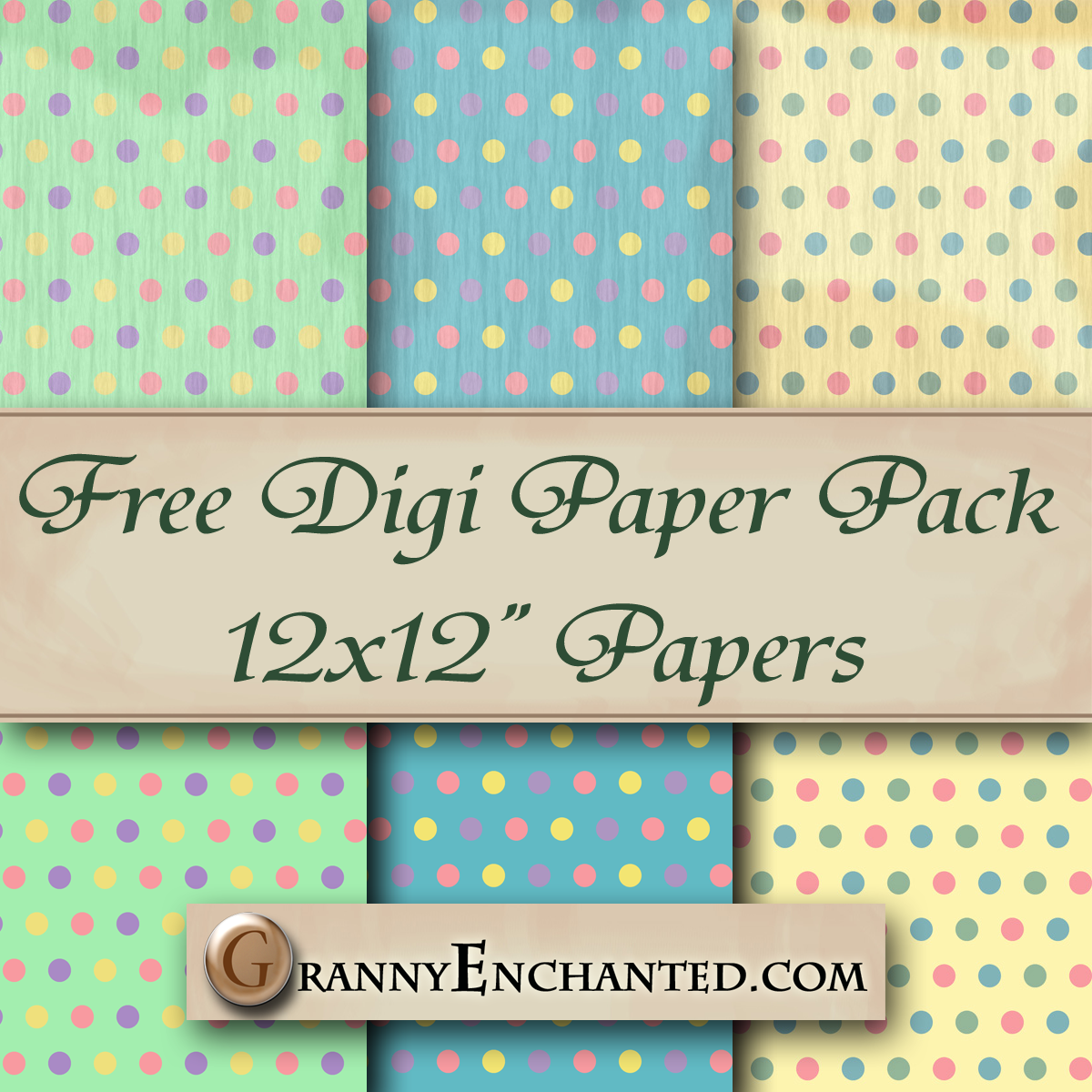 GRANNY ENCHANTED'S BLOG: Free Digi Scrapbook Polka Dot Papers