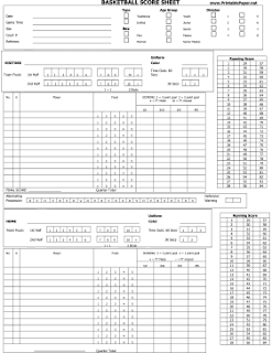 Basketball Stat Sheet