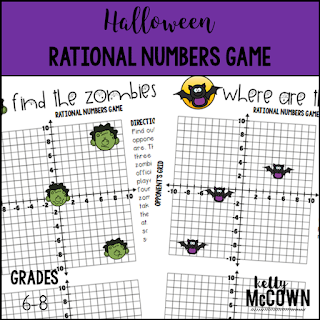 Kelly McCown: Halloween Middle School Math Activities & Games