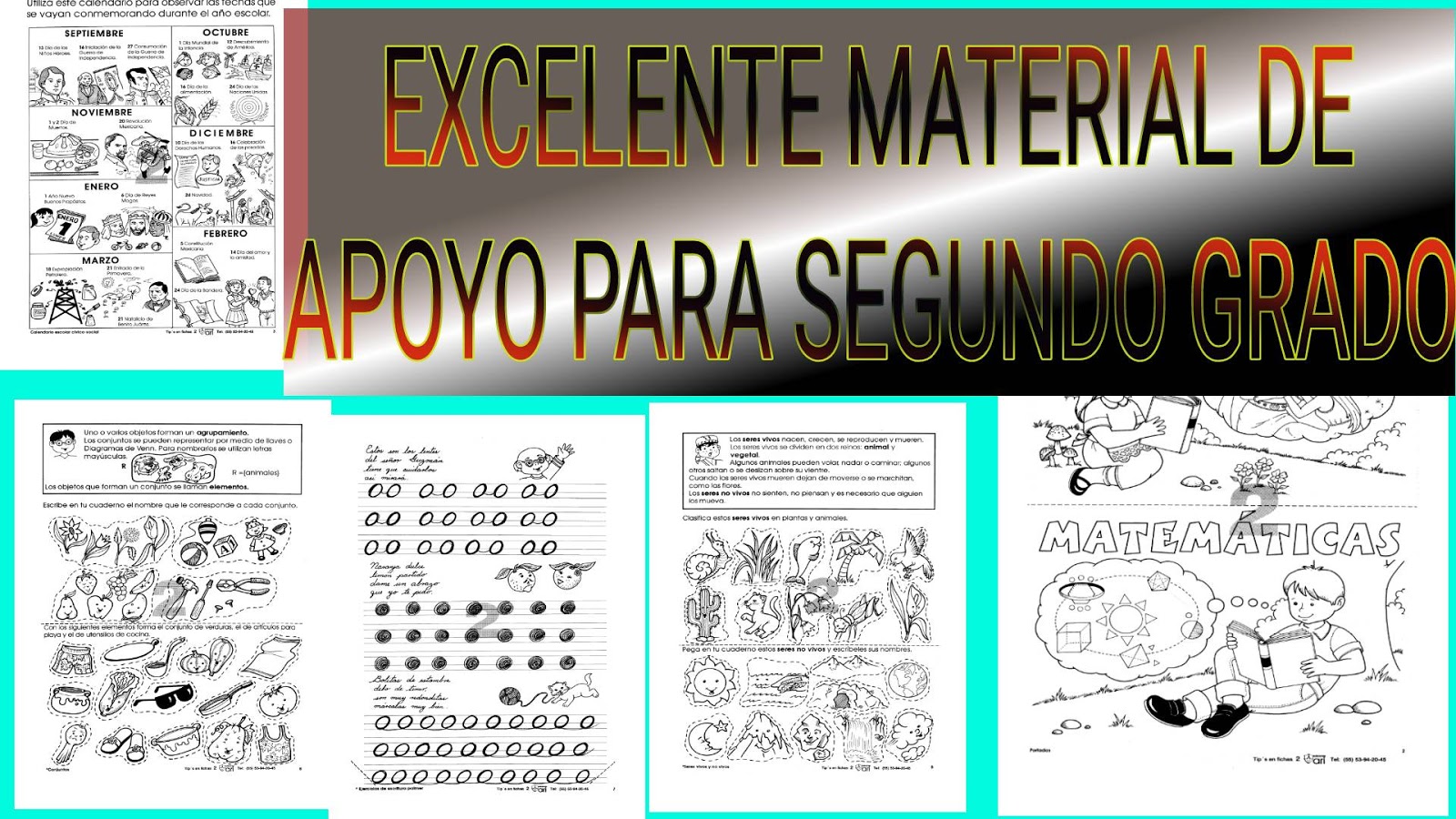 MATERIAL DE APOYO PARA TODO EL CICLO ESCOLAR-SEGUNDO GRADO - MILTON ...