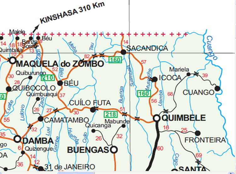 Distâncias para Béu Central | Maquela do Zombo 74km |Sacandica 82km ...
