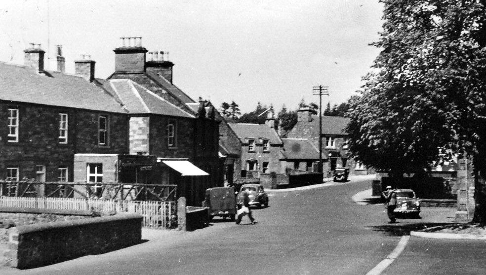 Tour Scotland: Old Photograph Post Office St Boswells Scotland