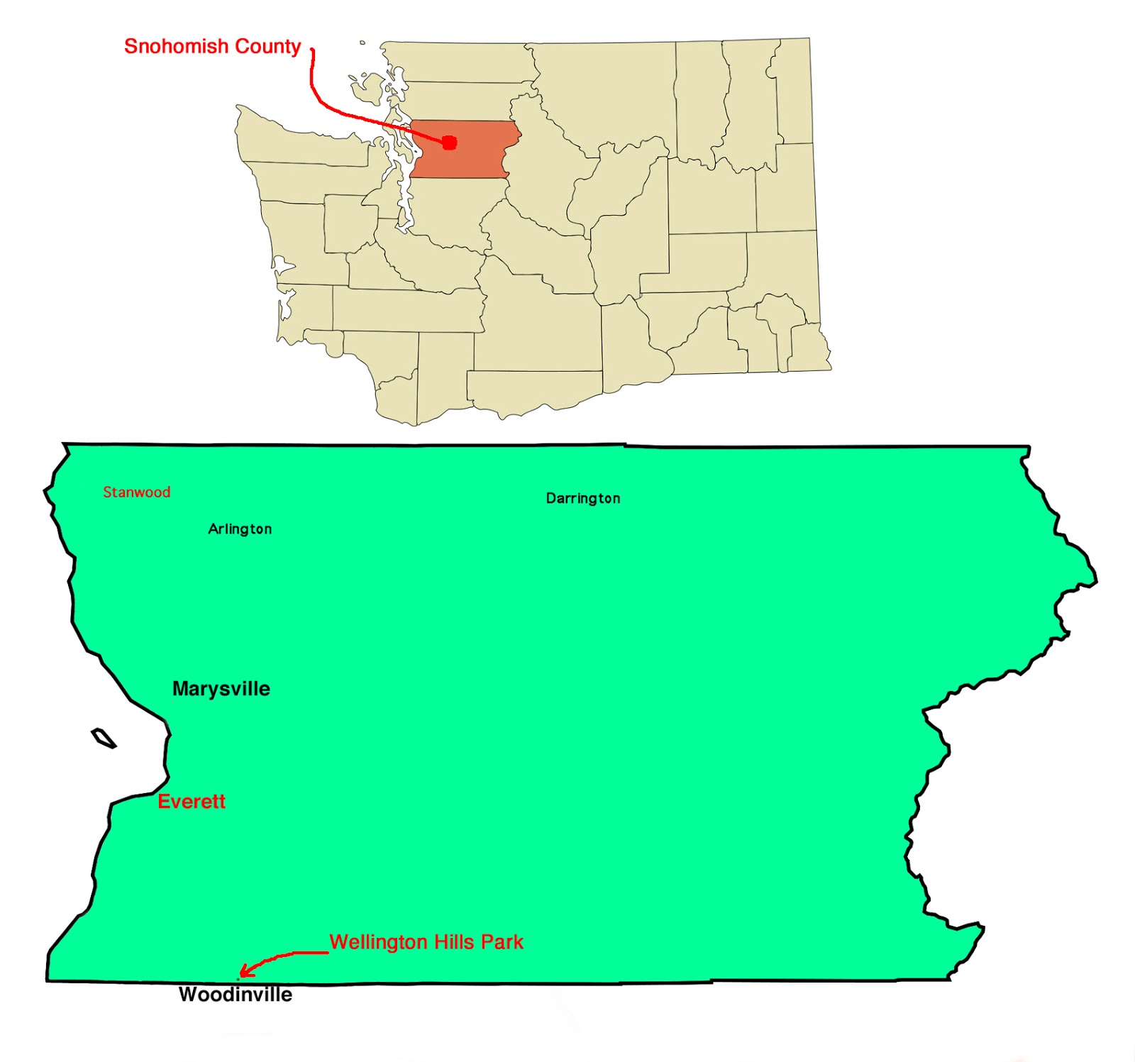 Snohomish County Zip Code Map - Map