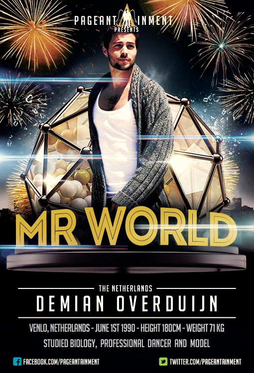 Exclusive Interview with Demian Overduijn, Mister World Netherlands 2014