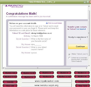 Yahoo Multi Id Maker : Yahoo