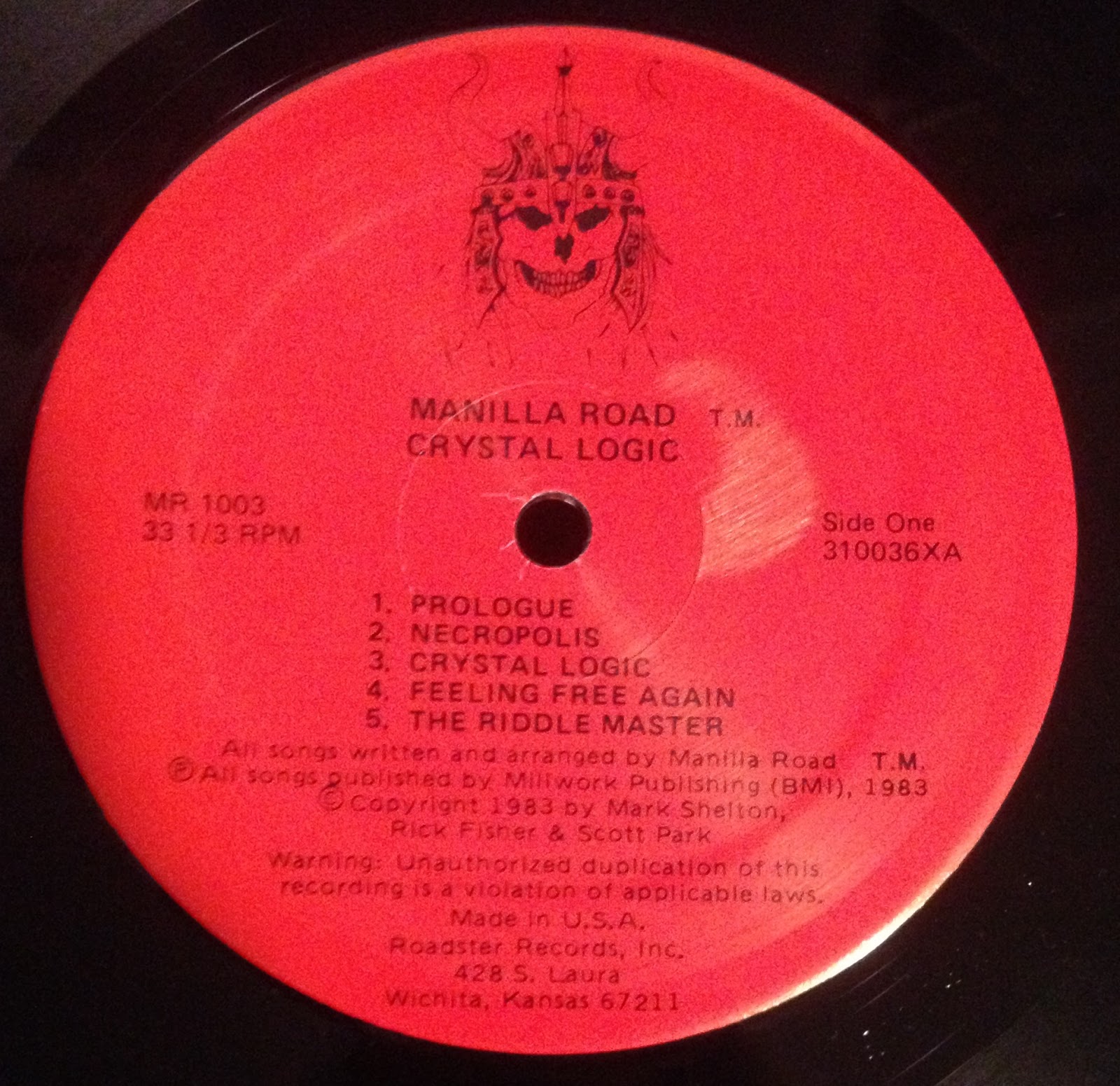 Brown-Sock's Shit Hole: Manilla Road (USA) - Crystal Logic (1983)