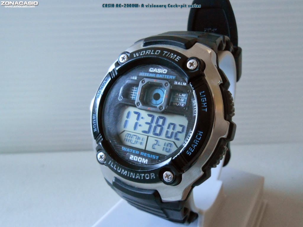 Zona Casio: Prueba: Casio AE-2000W. Un reloj de altos vuelos
