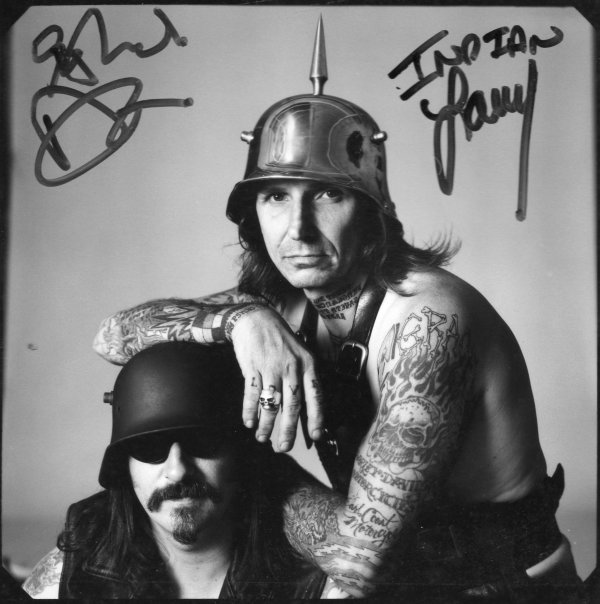 Indian Larry Neck Tattoo