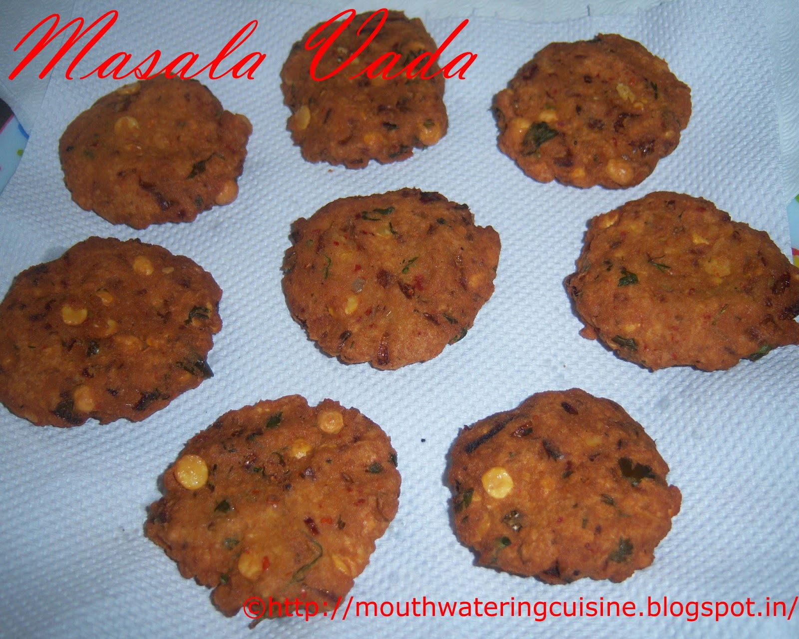 Masala Vada -- Masala Vadai -- How to make Masala Vada - E.A.T ...