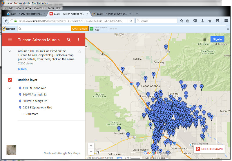 The Tucson Murals Project: Murals map updated!!