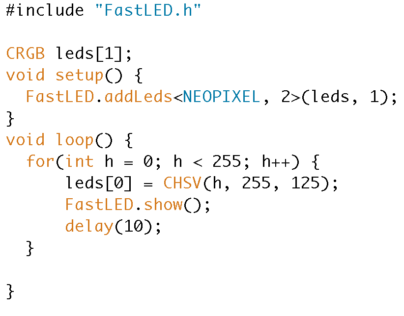 little-scale: WS2811 - Single LED Example with Teensy LC and FastLED ...
